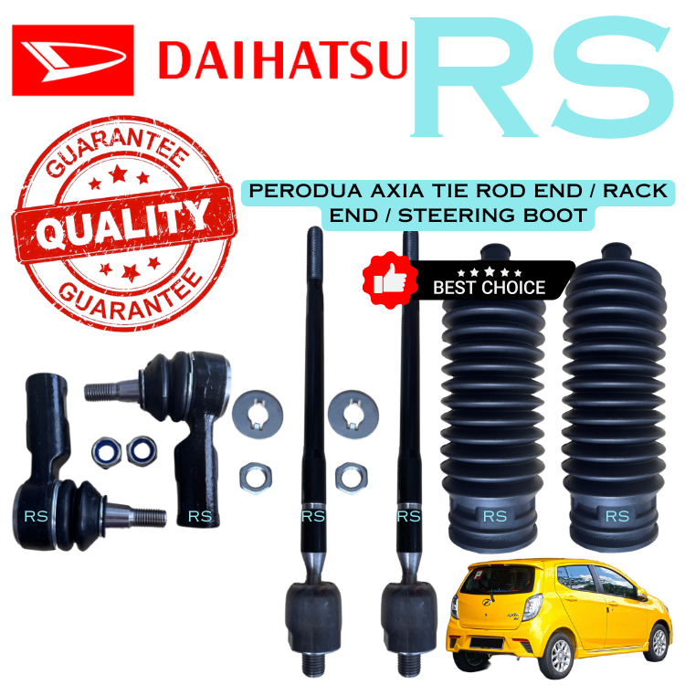 Perodua Axia 1.0 14-22Y Tie Rod End, Rack End, Steering Boot (1 Set ...