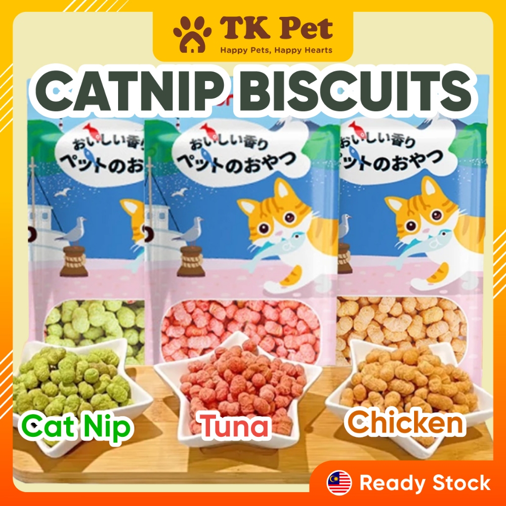 FUNNY U Catnip Cat Treats Makanan Kucing Kering Biskut Cat Biscuit Cat ...