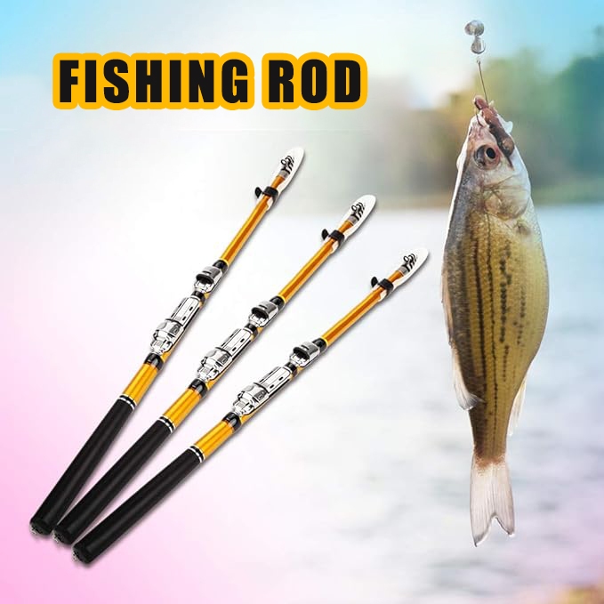 Glass Fibers Telescopic Fishing Rod,1.5M-2.1M Ultralight Reel Spinning ...