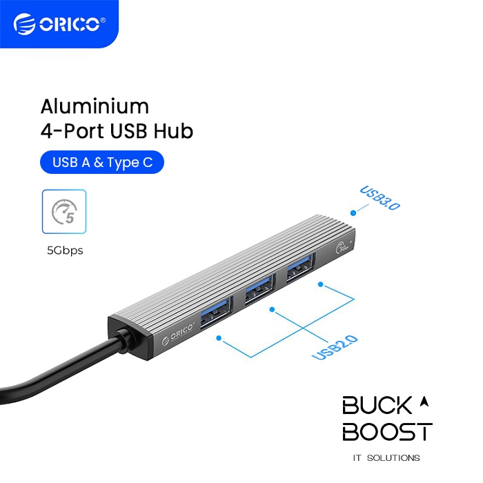 ORICO USB-A / USB-C to 4 Port USB 3.0 2.0 Hub (AH-13/AH-A13) | Shopee ...