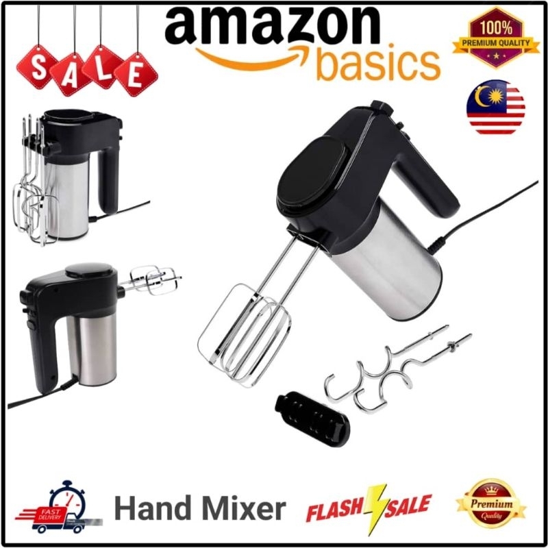 Amazon Basics 6 Speed Hand Mixer with Turbo Button | Shopee Malaysia