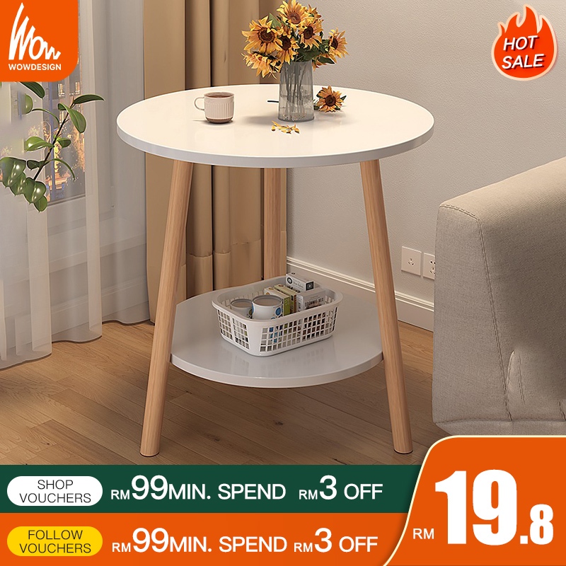 Round Table Side Table Coffee Table Simple Table Mini Table Sofa Side ...
