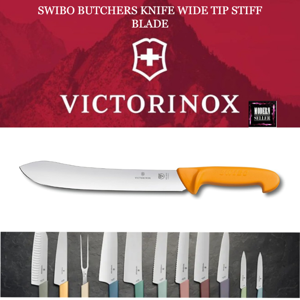 VICTORINOX SWIBO KNIFE WIDE TIP STIFF BLADE/PISAU RAYA KORBAN | Shopee ...