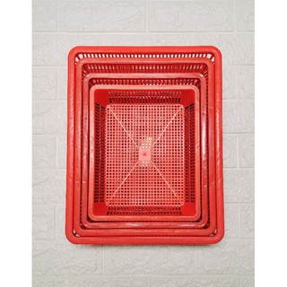 Applelady Rectangular Plastic Colander / Storage Basket / Bakul Penapis ...