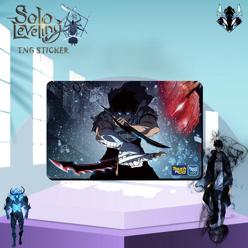 Solo Leveling TNG Sticker - Tng Touch N Go/Bank Card Sticker Cover ...