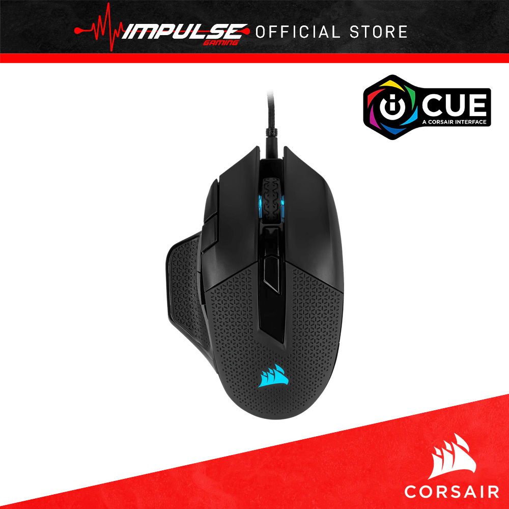 Corsair Nightsword RGB Gaming Mouse For FPS, MOBA - 18,000 DPI - 10 ...