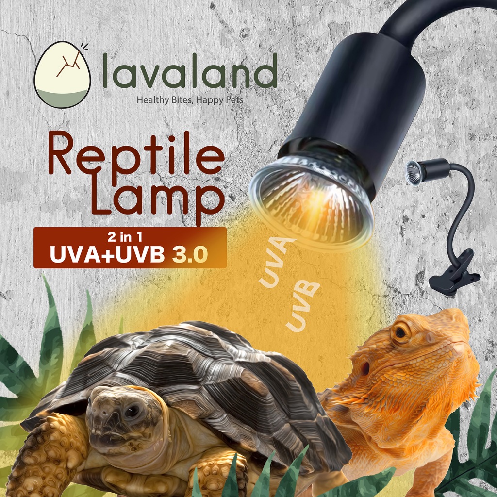 Lavaland - UVA+UVB 3.0 Reptile Lamp with Clip-on Bulb Lamp Holder ...