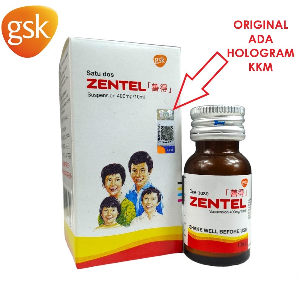 ZENTEL SUSPENSION 10ml - Treatment for Worms / Ubat Cacing | Shopee ...