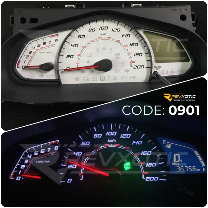 Papan Panel Meter CUSTOM Perodua Axia 2019 Style Gxtra Advance SE G E ...