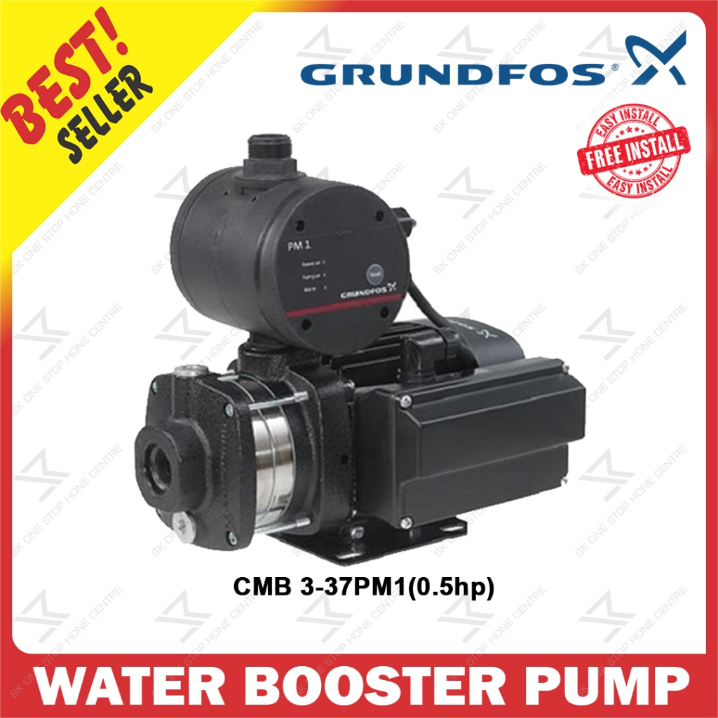 Grundfos CMB 3-37 PM1 / CMB 3-46 PM1 / CMB 5-37 PM1 / CMB 5-46 PM1 WATER BOOSTER PUMP | Shopee ...
