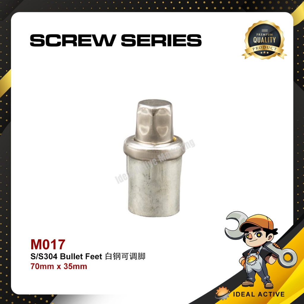 100PCS 304 Stainless Steel TABLE Adjustable Legs Bullet Feet M017 ...