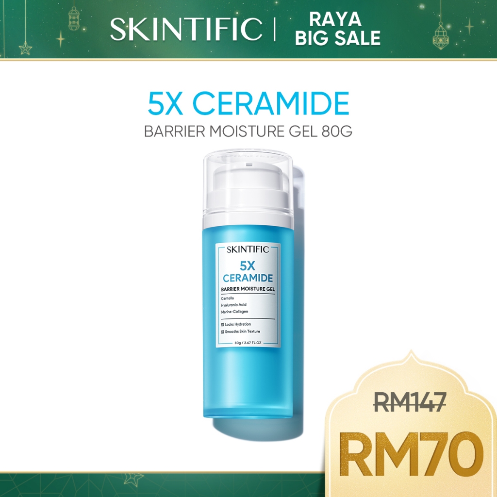 [100% Ori] SKINTIFIC 5X Ceramide Barrier Moisture Cream Ceramide Moisturizer Repair Skin Barrier ...