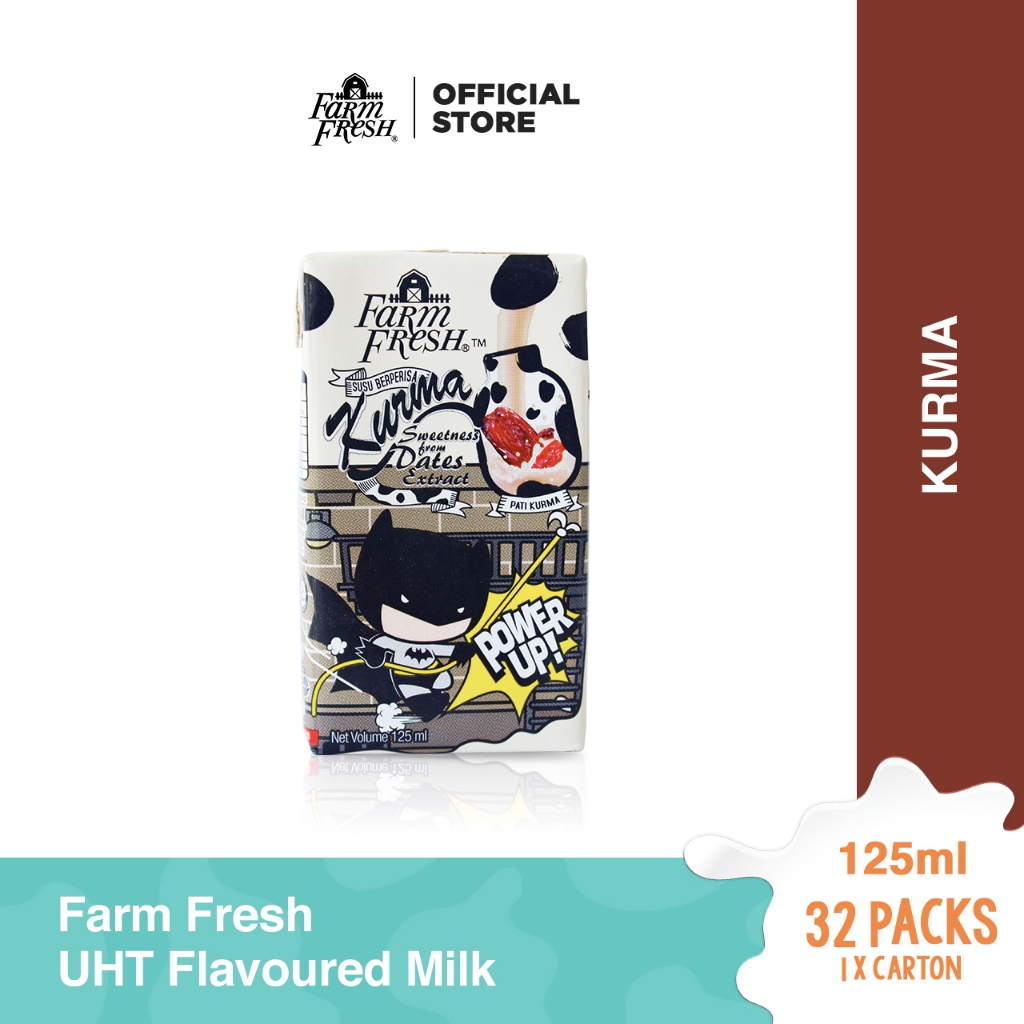 Farm Fresh UHT Kurma Milk 125ml x 32 Packs | Shopee Malaysia