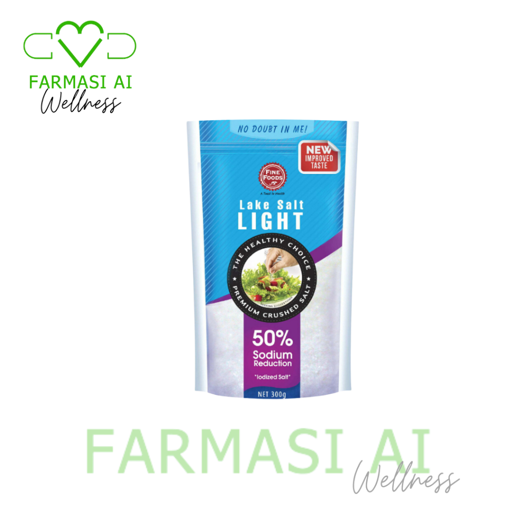 Fine Foods Lake Salt Light 50% Sodium Reduction Iodized Salt 300g (Exp ...
