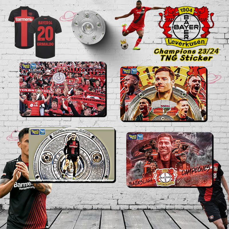 Bayer Leverkusen 2023/24 Bundesliga Champions TNG Sticker - Tng Touch N ...