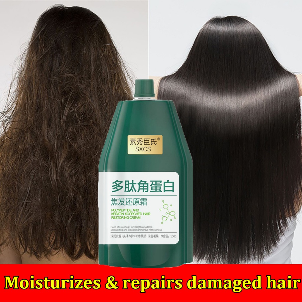 Hair Mask Treatment krim lurus rambut Hair cream Keratin Hair Mask ...