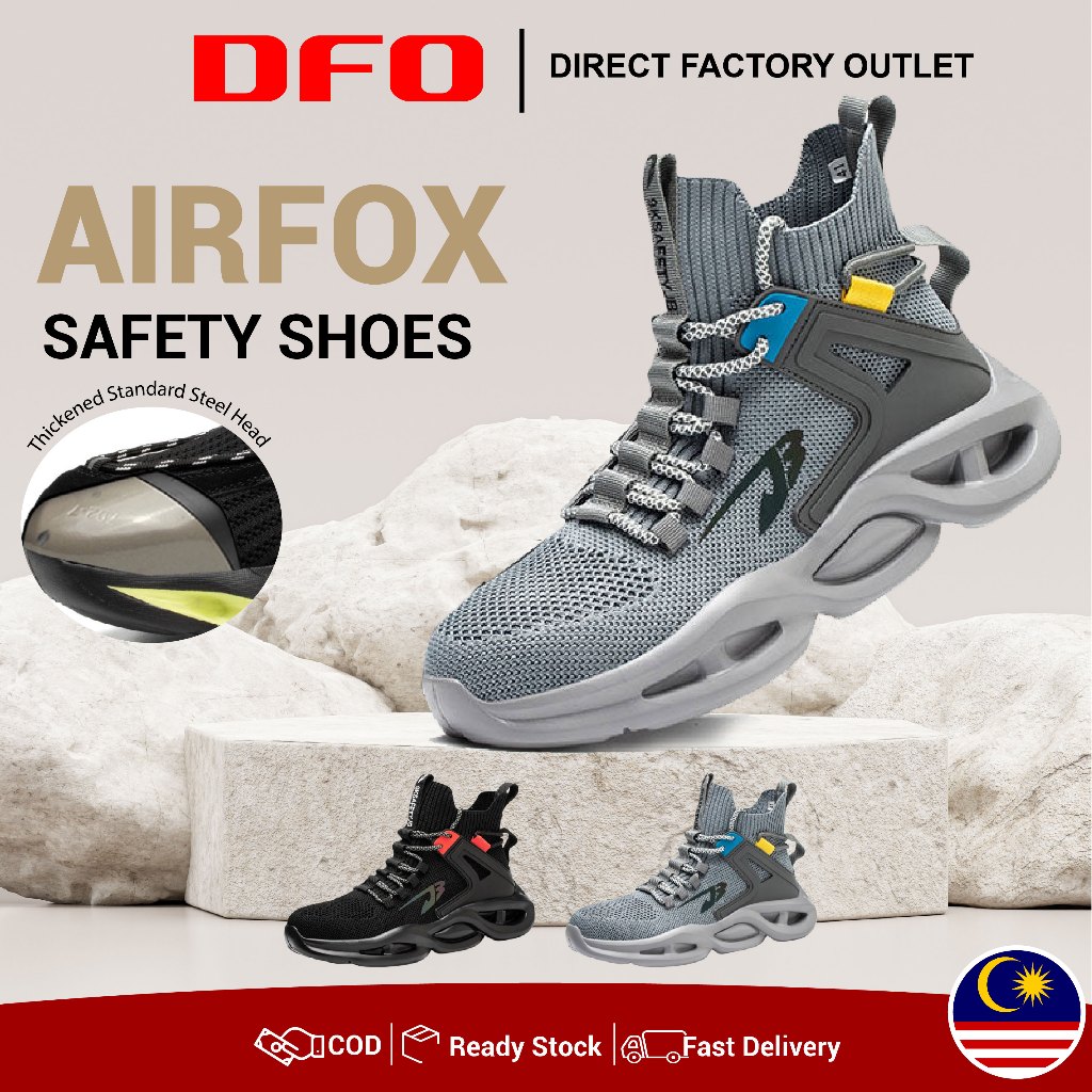 DFO Safety Shoes AIRFOX Safety Boots Sneakers Lightweight Anti Slip ...