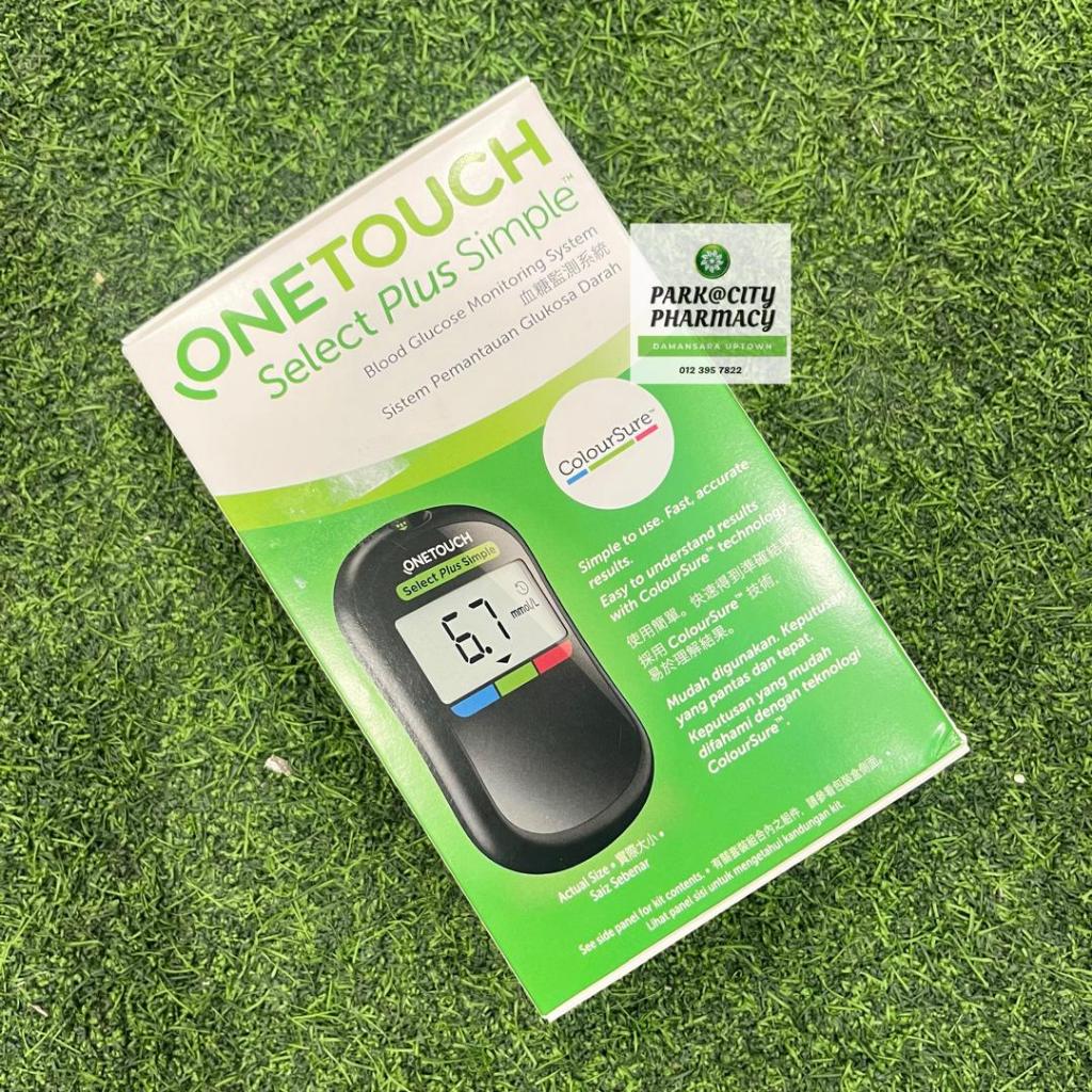 One Touch Select Plus Starter Kit Test Strip Lancet Glucose Meter 1s 20 ...