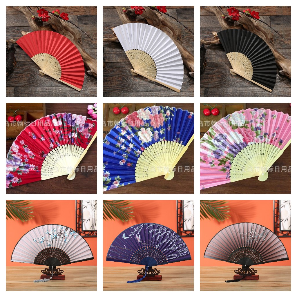 daidai (Ready Stock) Chinese Foldable Hand Fan | Handmade Kipas Tangan ...