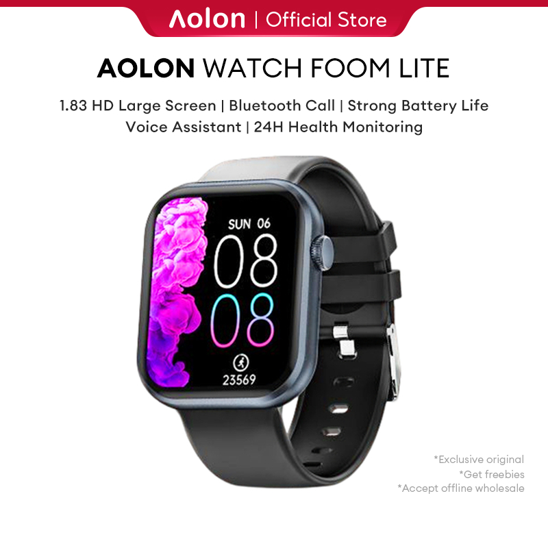 Aolon Foom Lite Bluetooth Call Smart Watch Men Women Custom Wallpaper ...