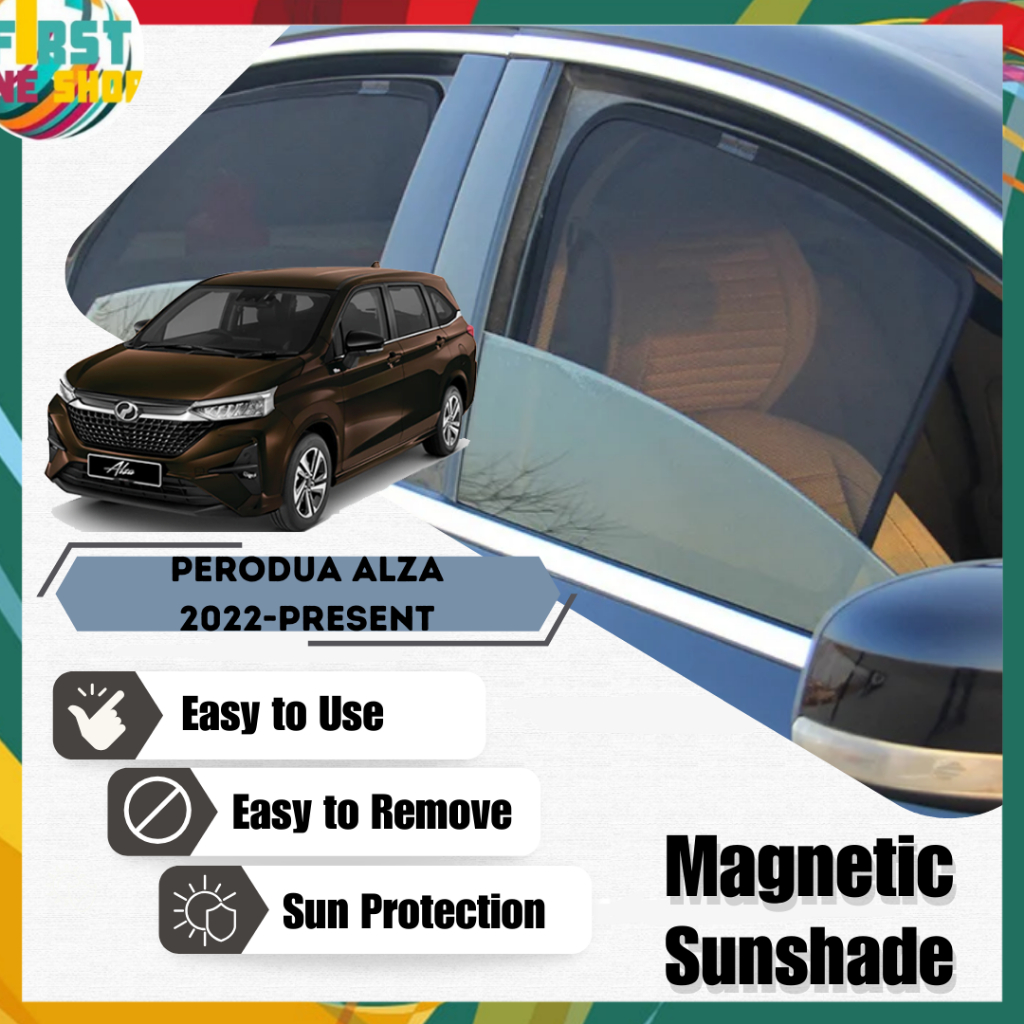 Perodua Alza D27 ( 2022-2023 ) OEM Magnetic Sunshade- 6Pcs | Shopee ...