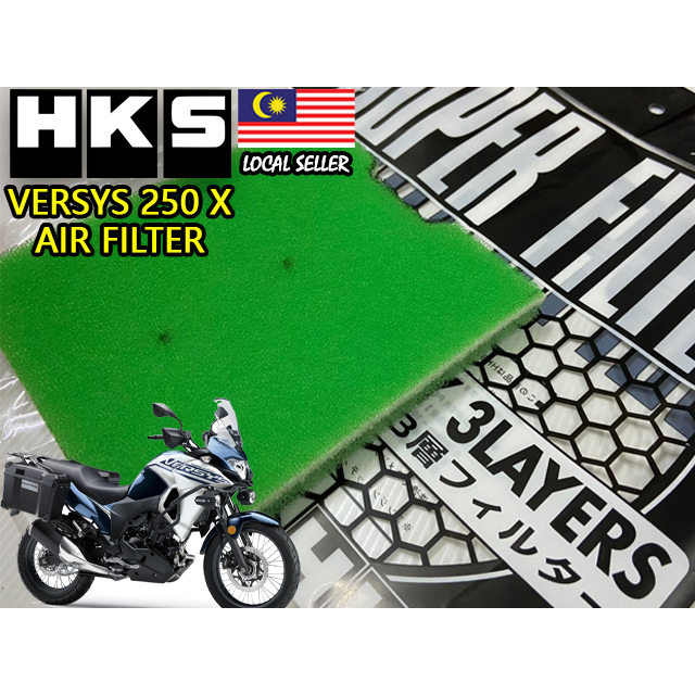 VERSYS 250 HKS 3 Layer Super Flow Sponge Span Air Filter Kawasaki ...