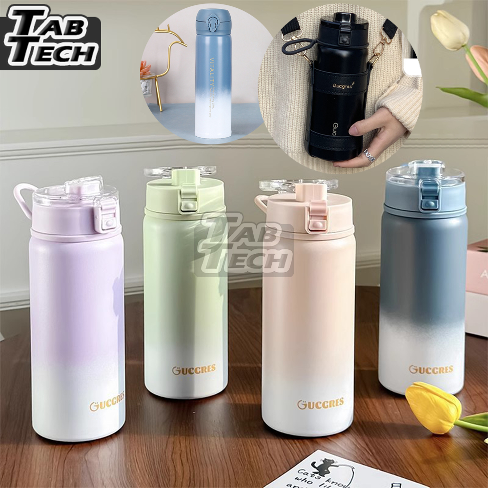 Thermos Gradient Color Tumbler 304 316 Stainless Steel Flask Leather ...