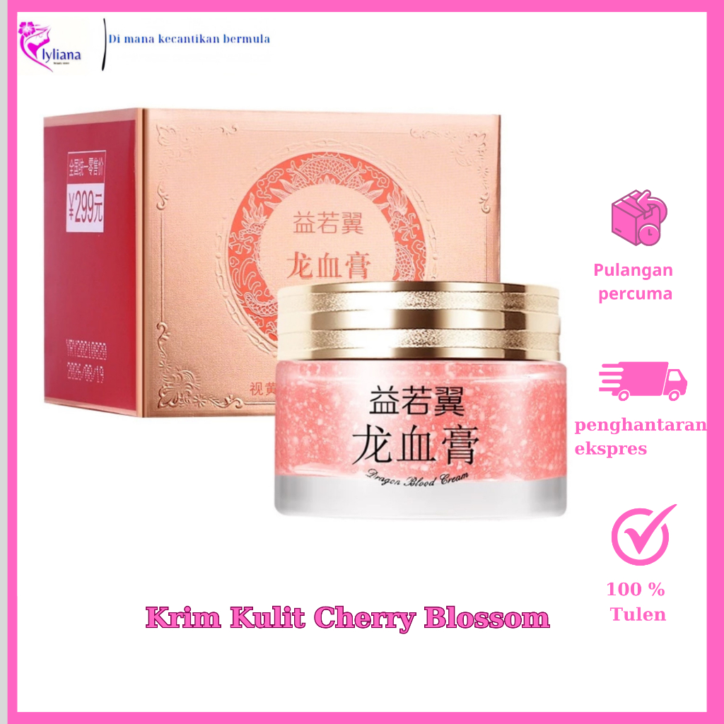 Cherry Blossom Skin Cream 50g Mencerahkan Kulit, Mengurangkan Tompok ...
