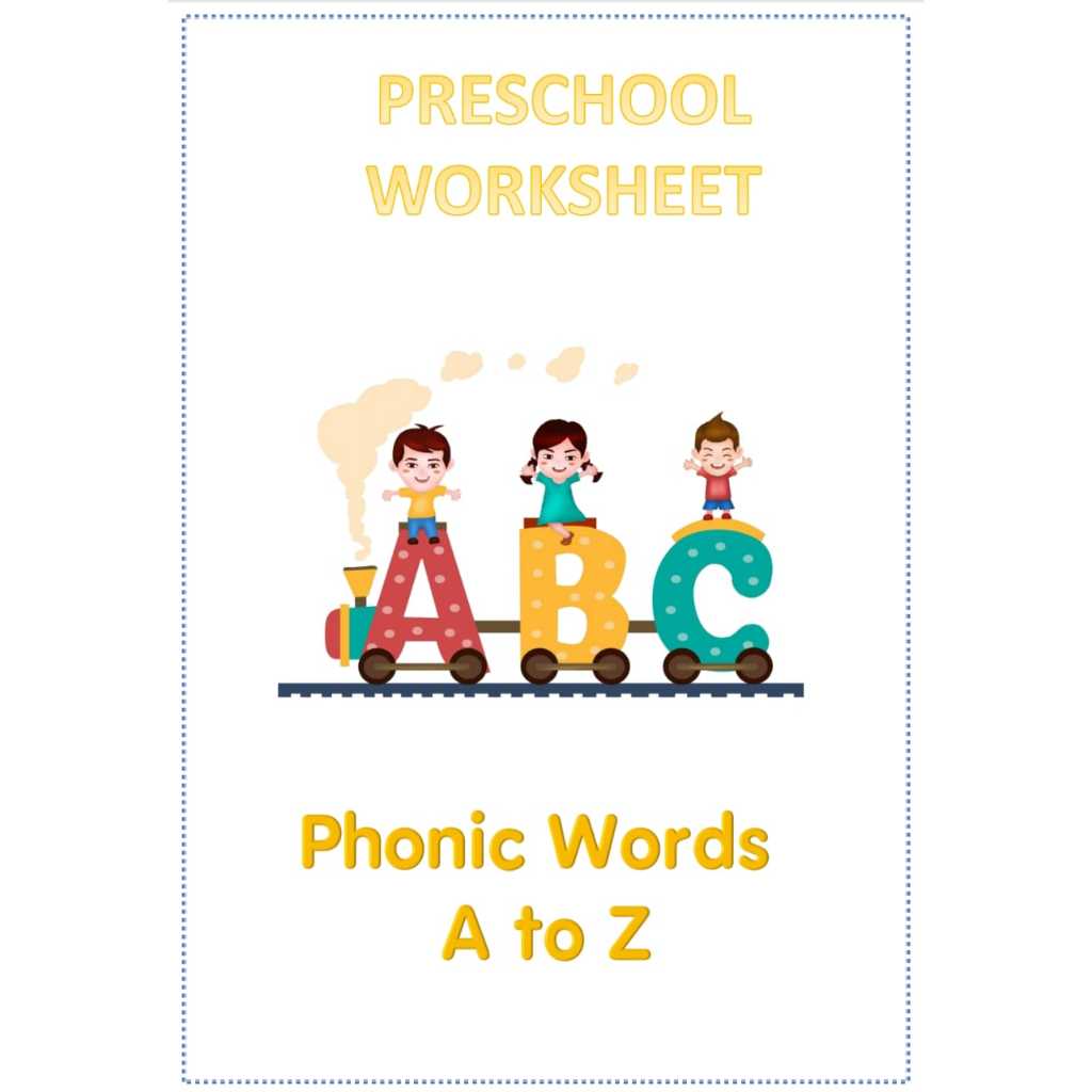 150+ pages 4 TO 6 YEARS OLD Printable PDF: A to Z phonic words. Rewrite ...