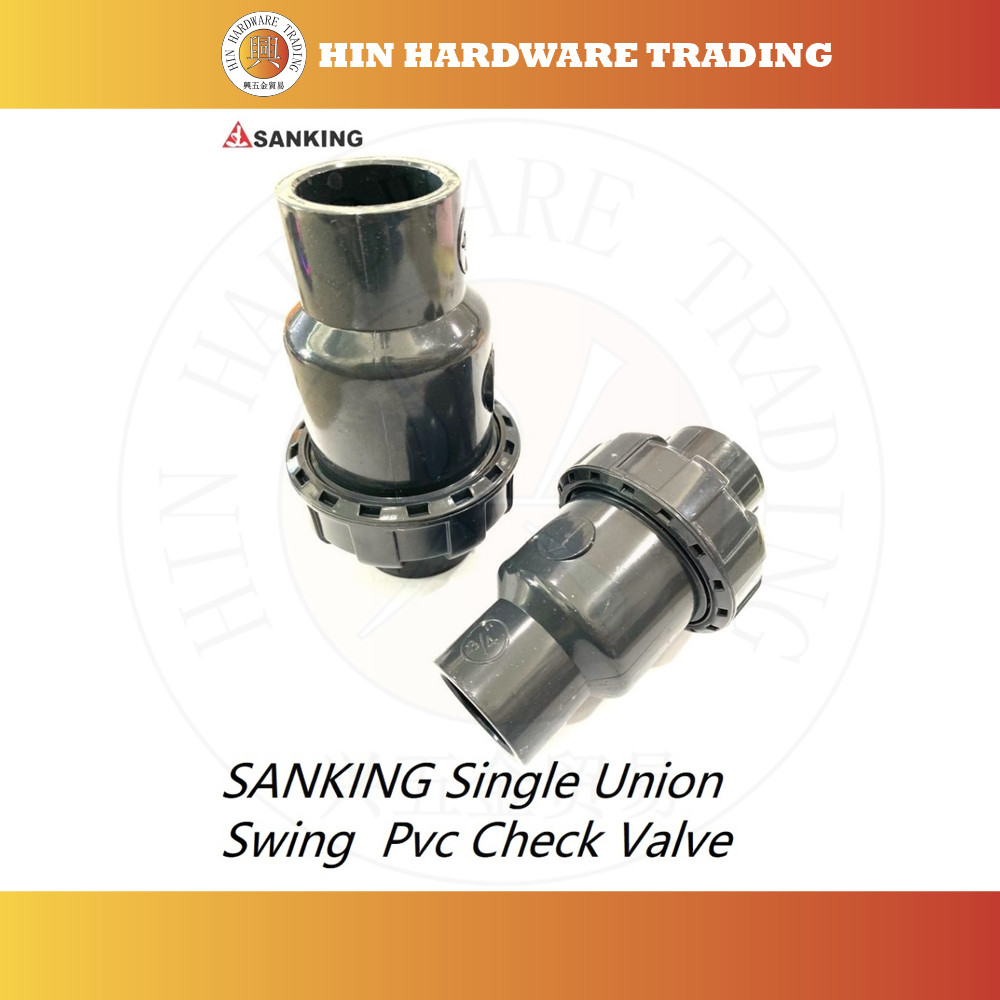 BRAND SANKING Single Union Swing Pvc Check Valve Socket End | Shopee Malaysia