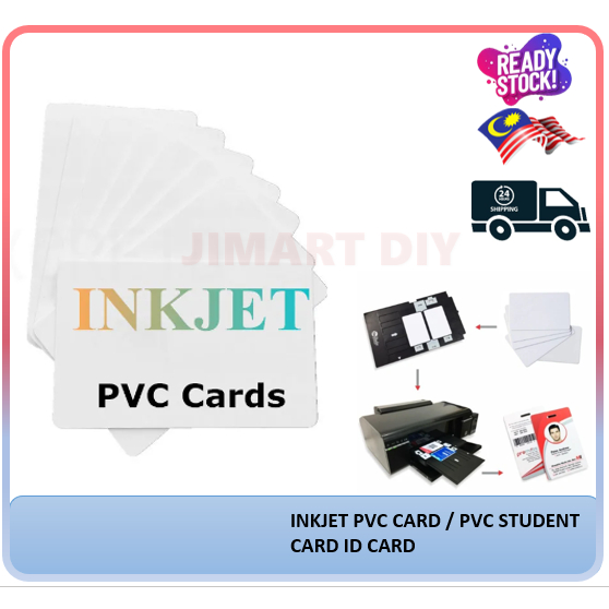 Student ID Blank PVC Card 2 Sided INKJET Card, PVC ID Staff Card, ID KAD Pelajar, ID KAD ...