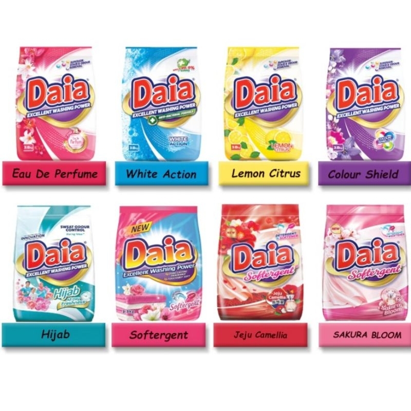 (FREE SHIPPING WEST MALAYSIA) Daia detergent powder 2.2kg/ 2.3kg ...