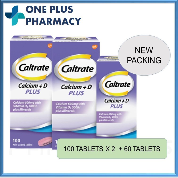 Caltrate Calcium + D Plus 60's / 100's / 2x100's+60's (Previously ...
