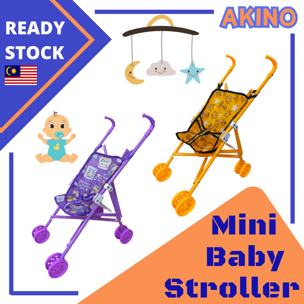 Mini Baby Doll Stroller Toys Girl Mini Stroller for Doll Easily ...