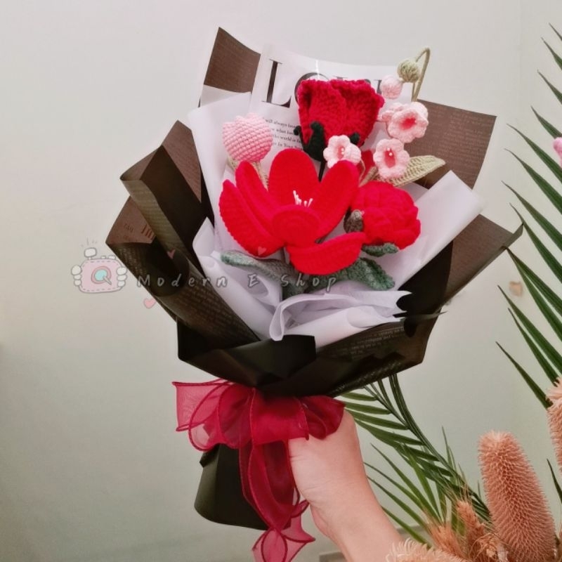 Crochet Flower Bouquet (ready stock) | Shopee Malaysia