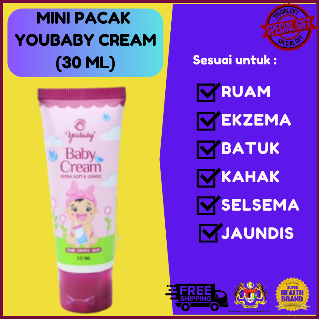 Mini Pack Youbaby Cream 30ML ,Baby Cream, Joundis, batuk kahak , krim ...