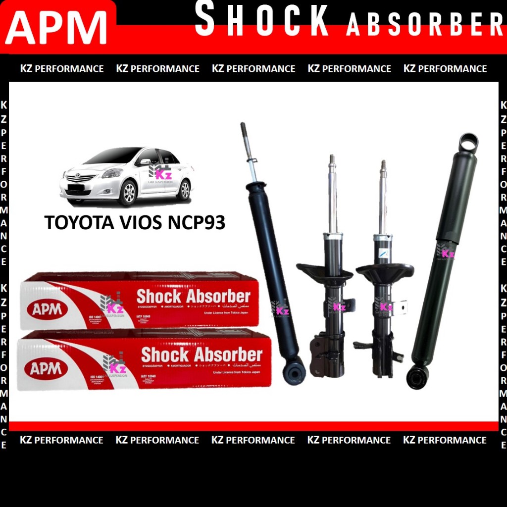 SET [ORIGINAL] APM SHOCK ABSORBER FRONT ABSORBER / REAR ABSORBER ...