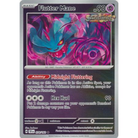 Flutter Mane / 078/162 / Reverse Holo & Holo Rare / Scarlet & Violet ...