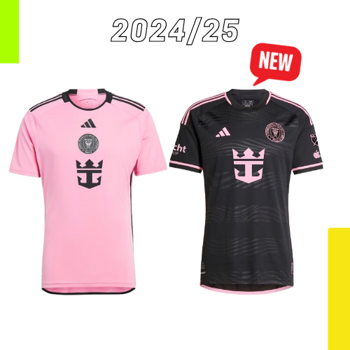 (NEW) Inter Miami IM Home Away Kit 2024/25 Football Jersey Murah ...