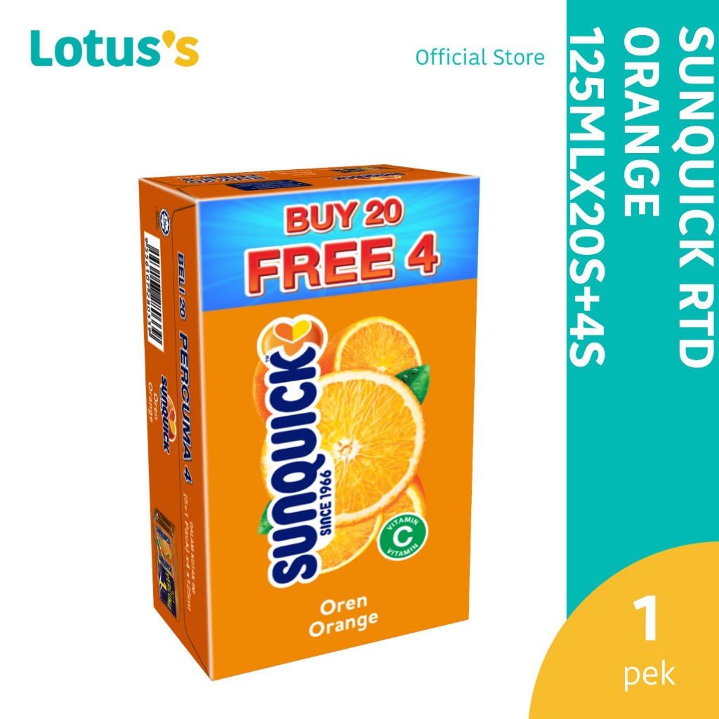 Sunquick Rtd Orange 125mlx20s+4s | Shopee Malaysia