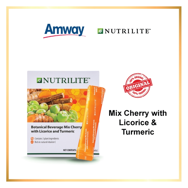 AMWAY NUTRILITE Beverage Mix Cherry with Licorice & Turmeric (30 ...
