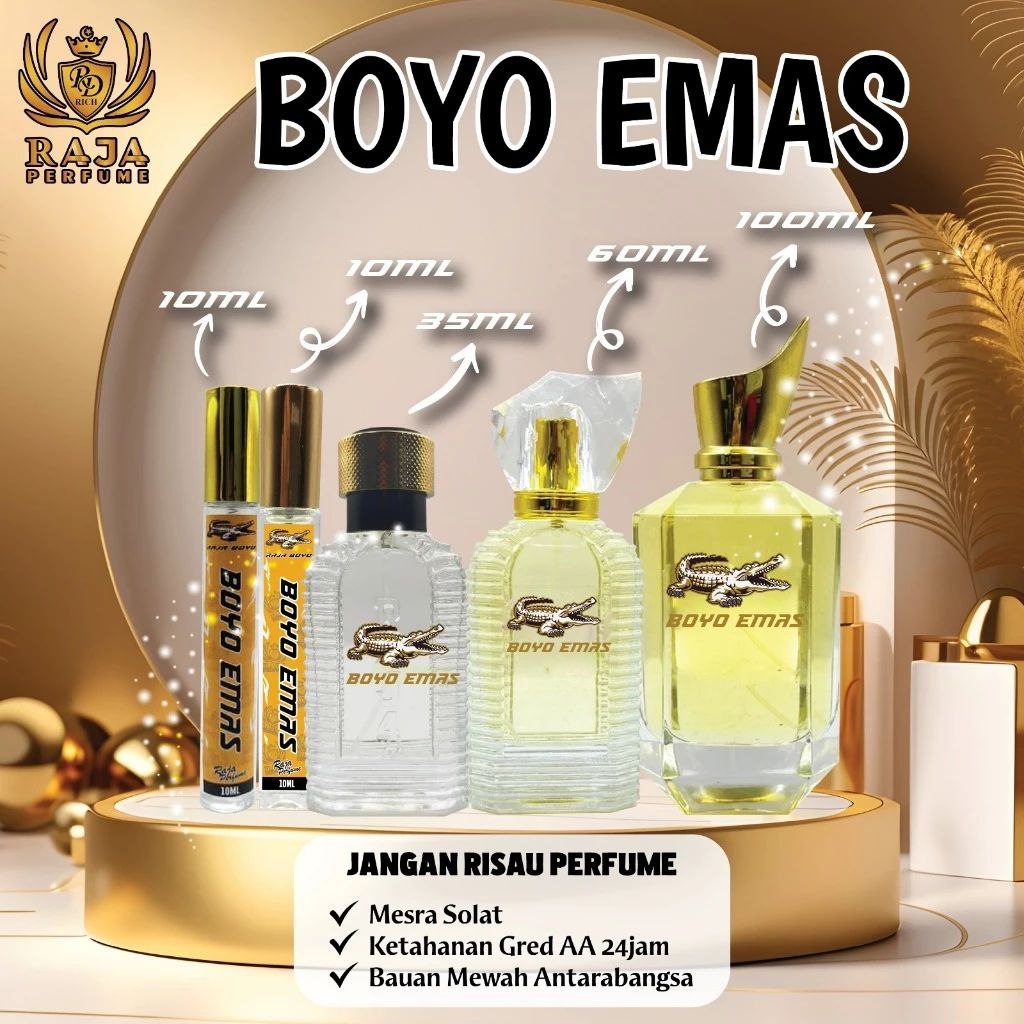 Raja Perfume Boyo Emas Perfume Unisex 10ML | Shopee Malaysia