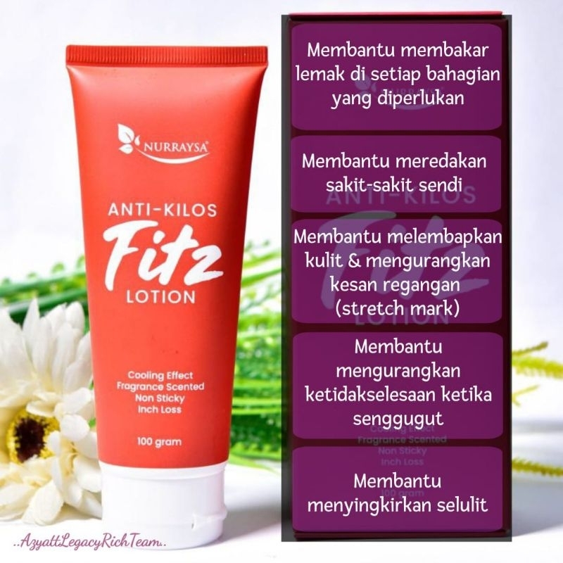 NURRAYSA ANTIKILOS FITZ LOTION 100gm (EXP JUNE 2024) clearance stock ...