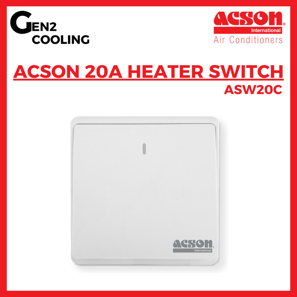 ACSON 20A HEATER/AIRCOND SWITCH - ASW20C | Shopee Malaysia