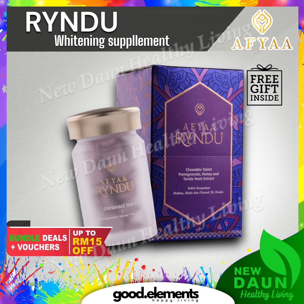 AFYAA RYNDU Whitening Miracle White Candy Vitamin C 30 Tablets Kulit ...