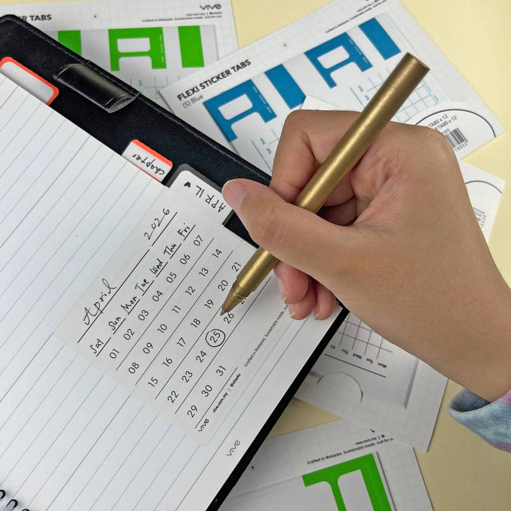Flexi Calendar Sticker Tabs (S) | Shopee Malaysia