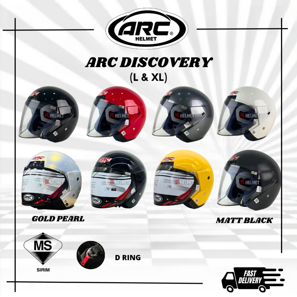 ARC DISCOVERY HELMET ARC FIBERGLASS ORIGINAL ( HELMET ARC DISCOVERY ...
