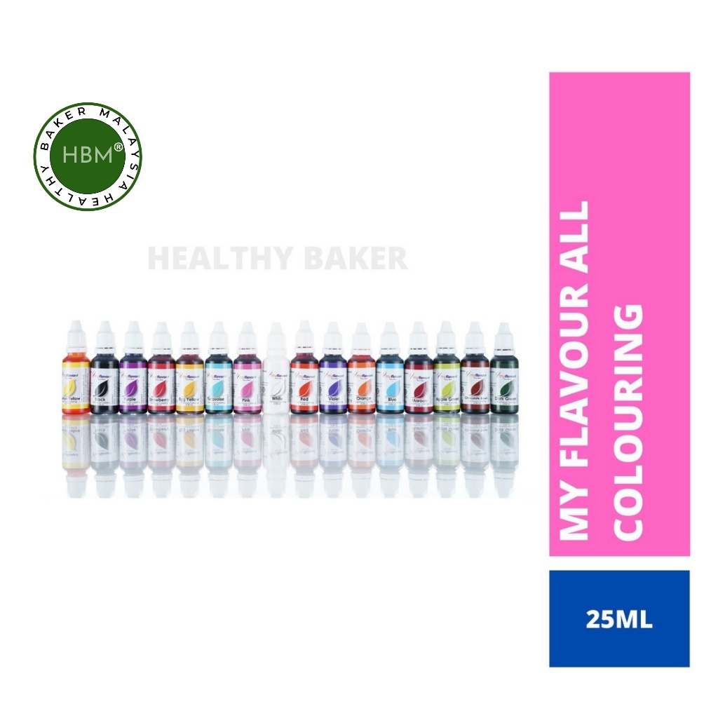 My Flavor Gel Food Colouring / My Flavour Individual Colour 25g / Halal ...