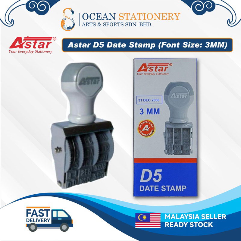 Astar D5 Date Stamp (Font Size: 3MM) | Shopee Malaysia