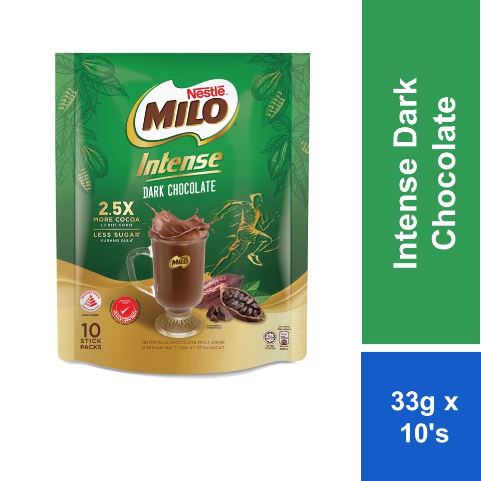 MILO Intense Dark Chocolate 33g x 10s (Halal) | Shopee Malaysia